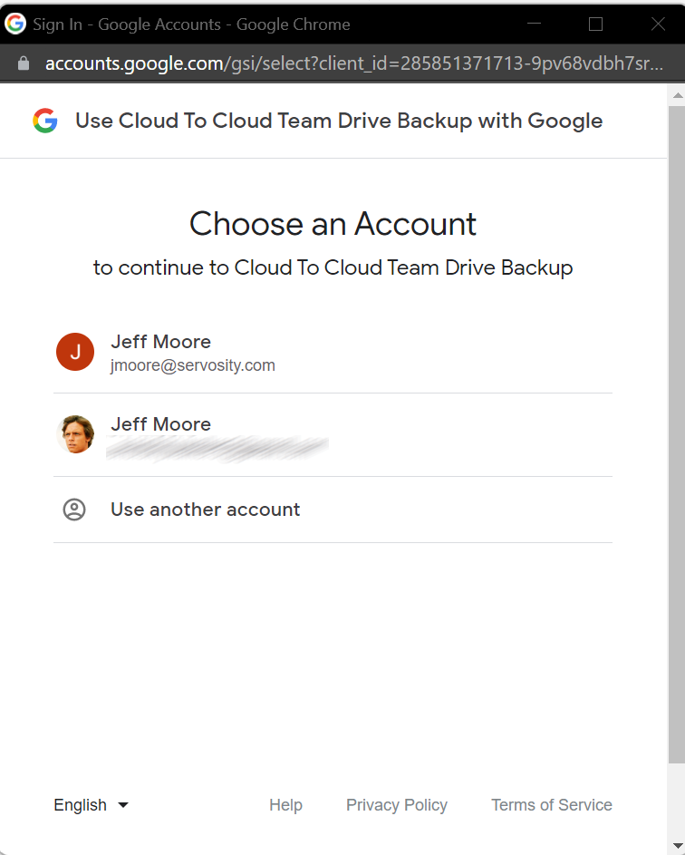 How to create a Google Shared Drive Backup